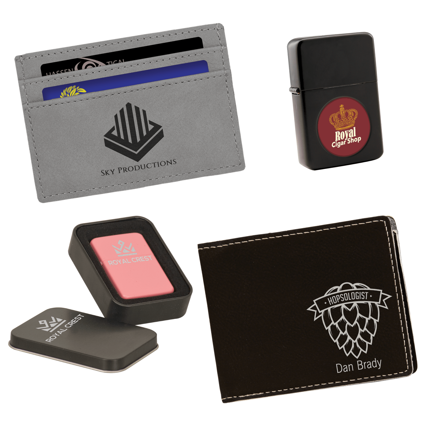 8 Great Wallets and Lighters - Personalization House
